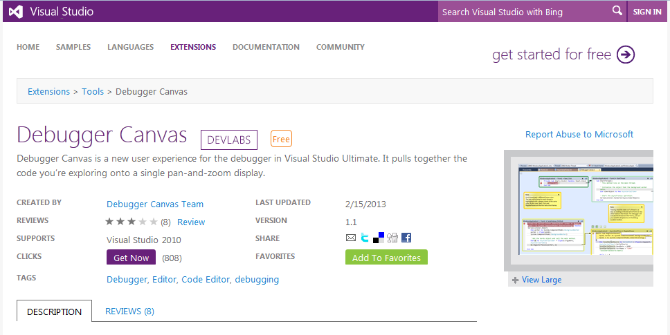 Muhammad Shujaat Siddiqi: Visual Studio Futures: Devlab's Debugger Canvas