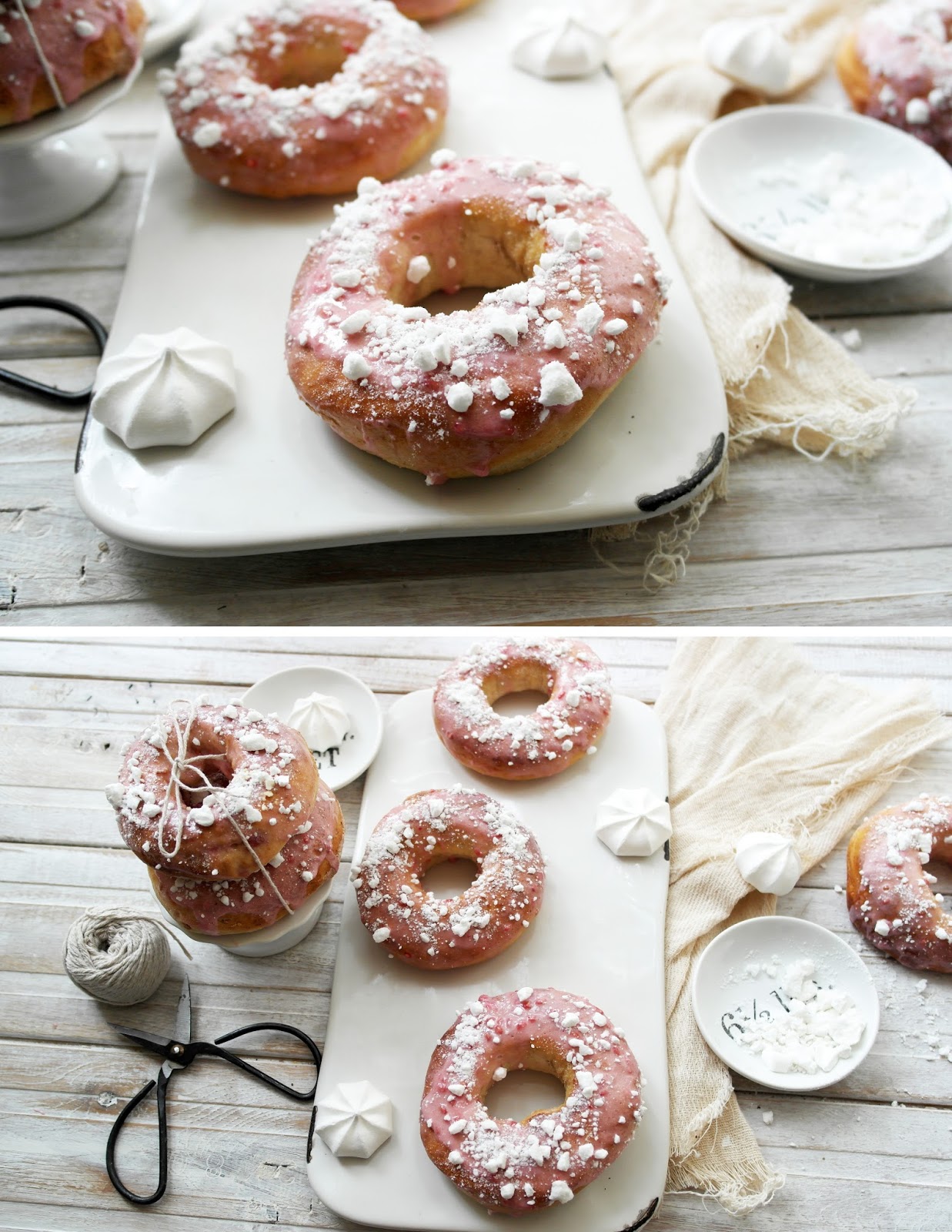 Baked Eaton mess doughnuts
