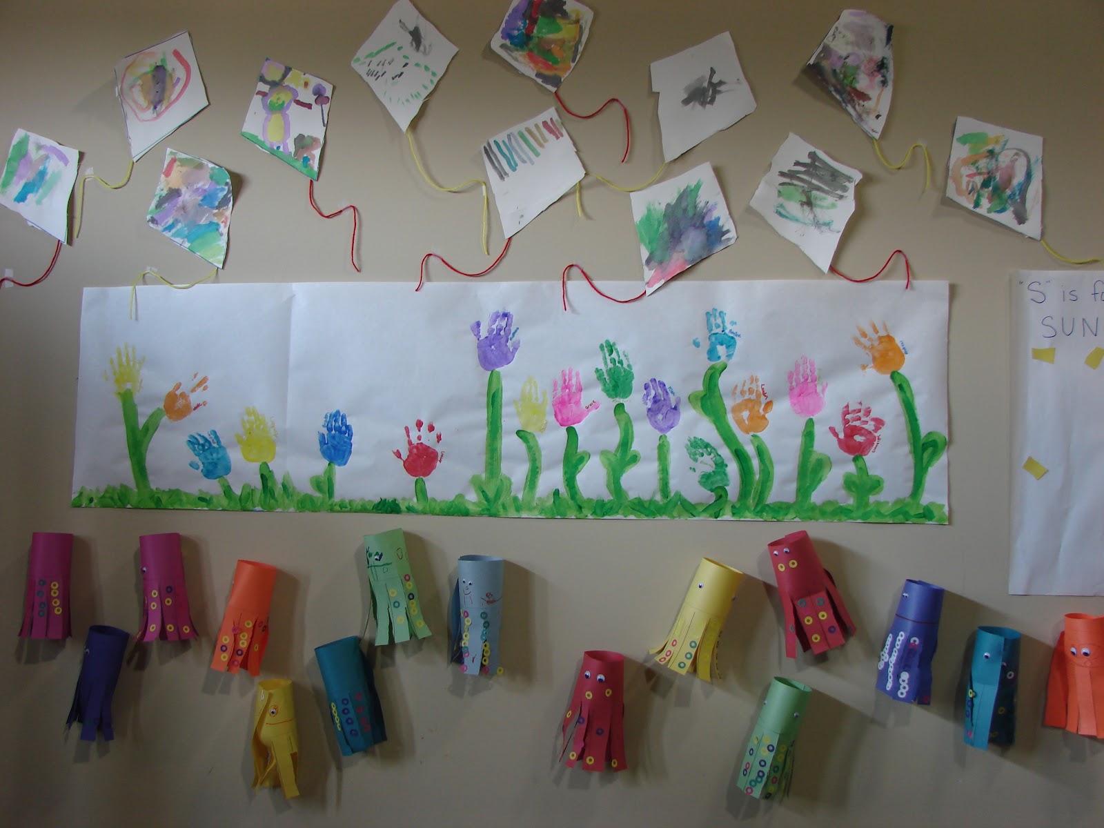 Beautiful Chaos: Handprint Flower Mural