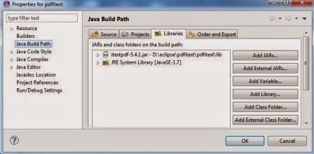 Java programs: iText
