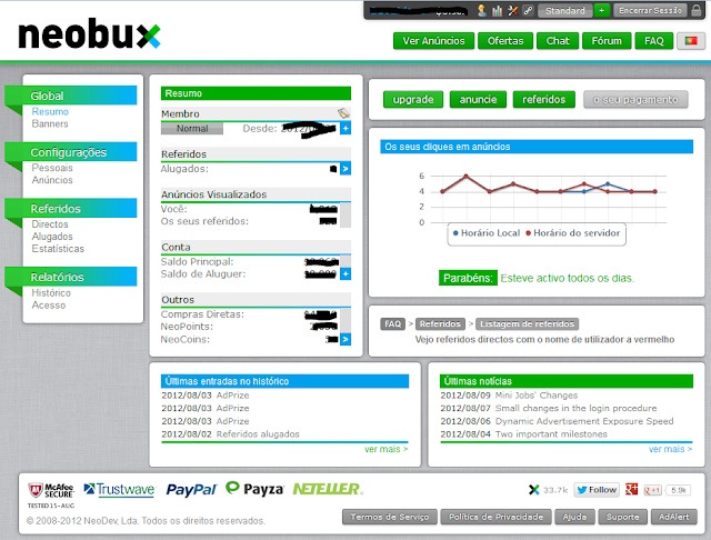 Como funcionam as botões do NeoBux? ~ NeoBux Brasil