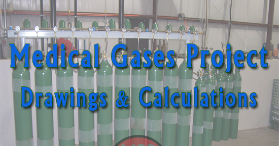 Medical Gas Project (AutoCAD Drawings with Calculations)