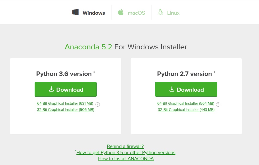 Anaconda, Tensorflow (CPU), Pycharm 설치