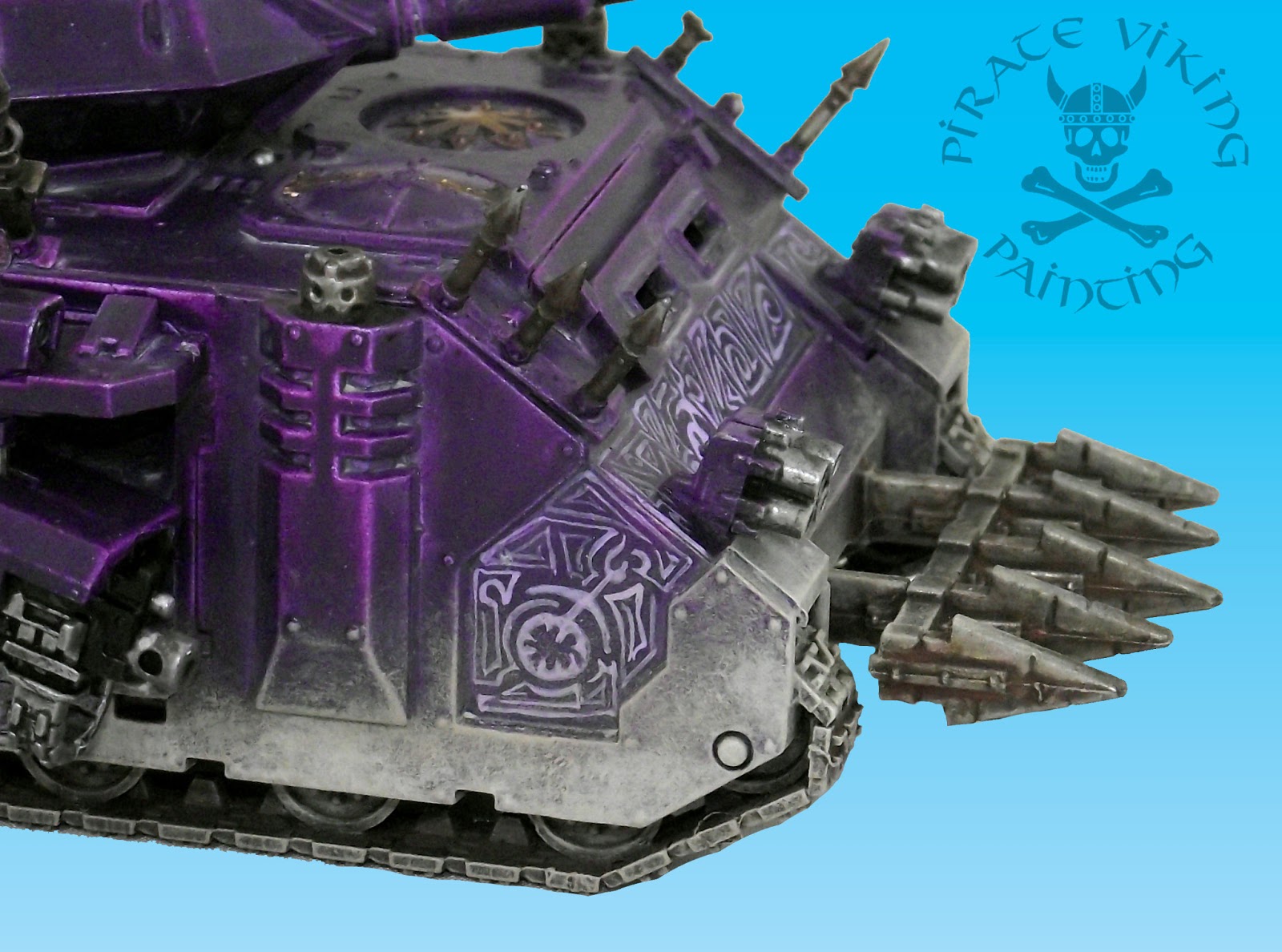 Pirate Viking Painting: A Parade of Purple Predator Panzers