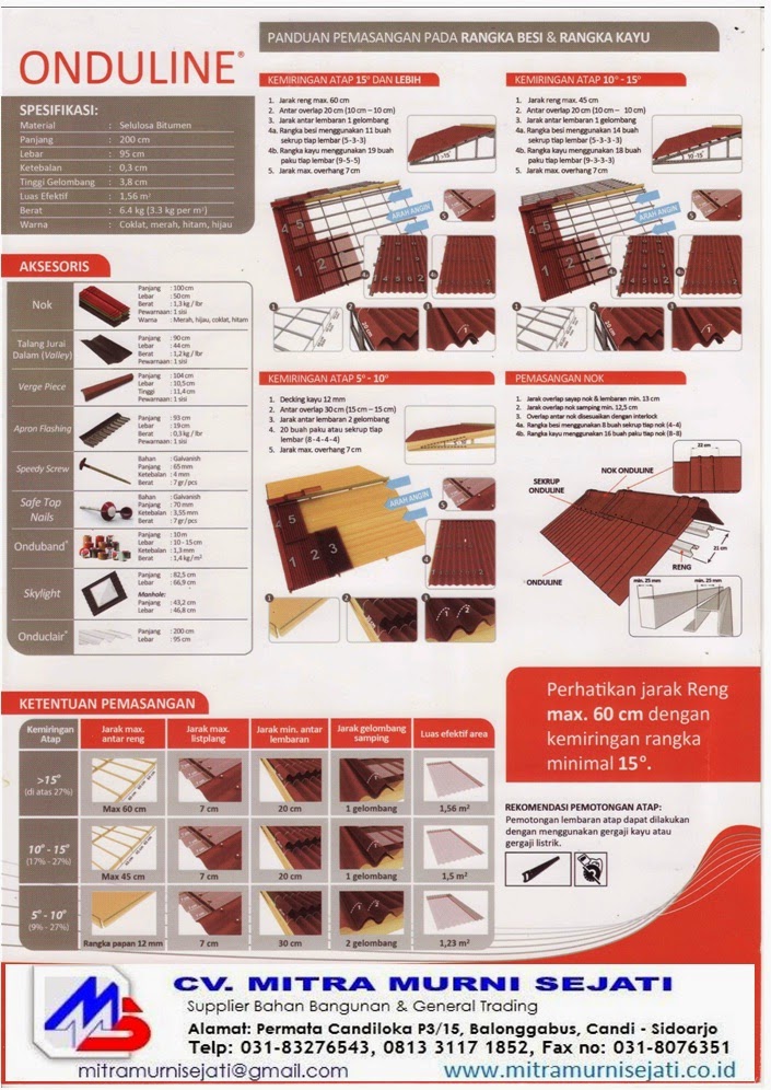 ATAP ONDULINE SIDOARJO: ONDULINE BITUMEN SURABAYA