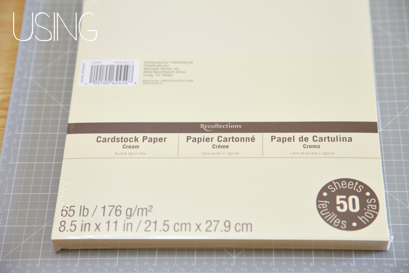 Unify Handmade: Card Making 101--Chapter 2, Card Base