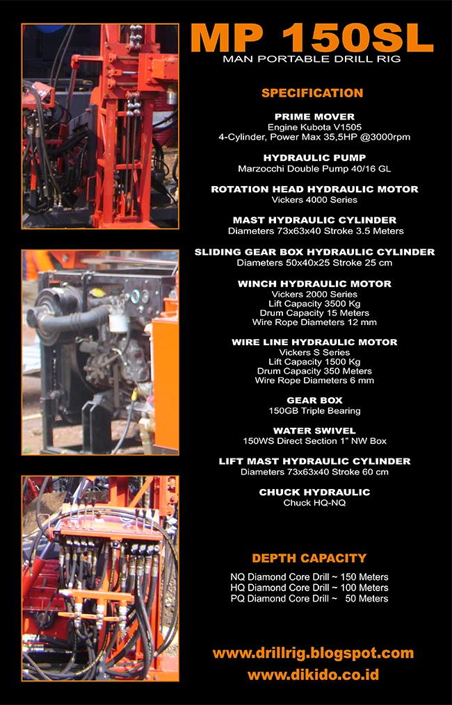 Mesin Bor Jacro 200 - MP150sl Drilling Rig | DKA DRILLING RIG