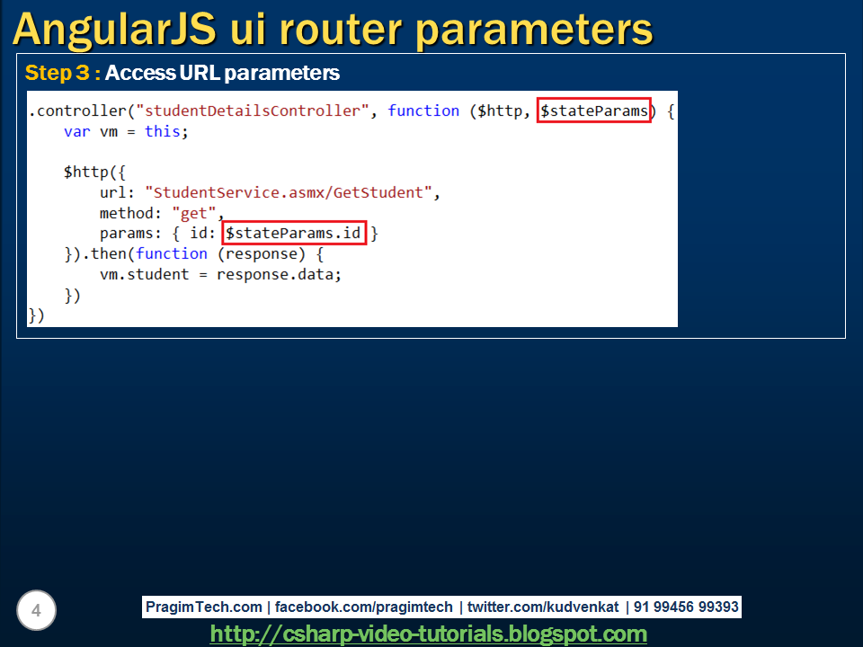 Sql Server Net And C Video Tutorial Angularjs Ui Router Parameters 2869