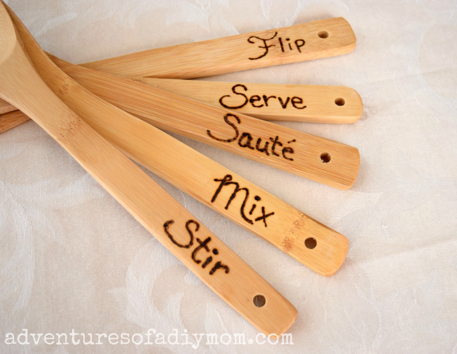 Wood Burned Wooden Spoons & Wood Burning Tips - Adventures of a DIY Mom