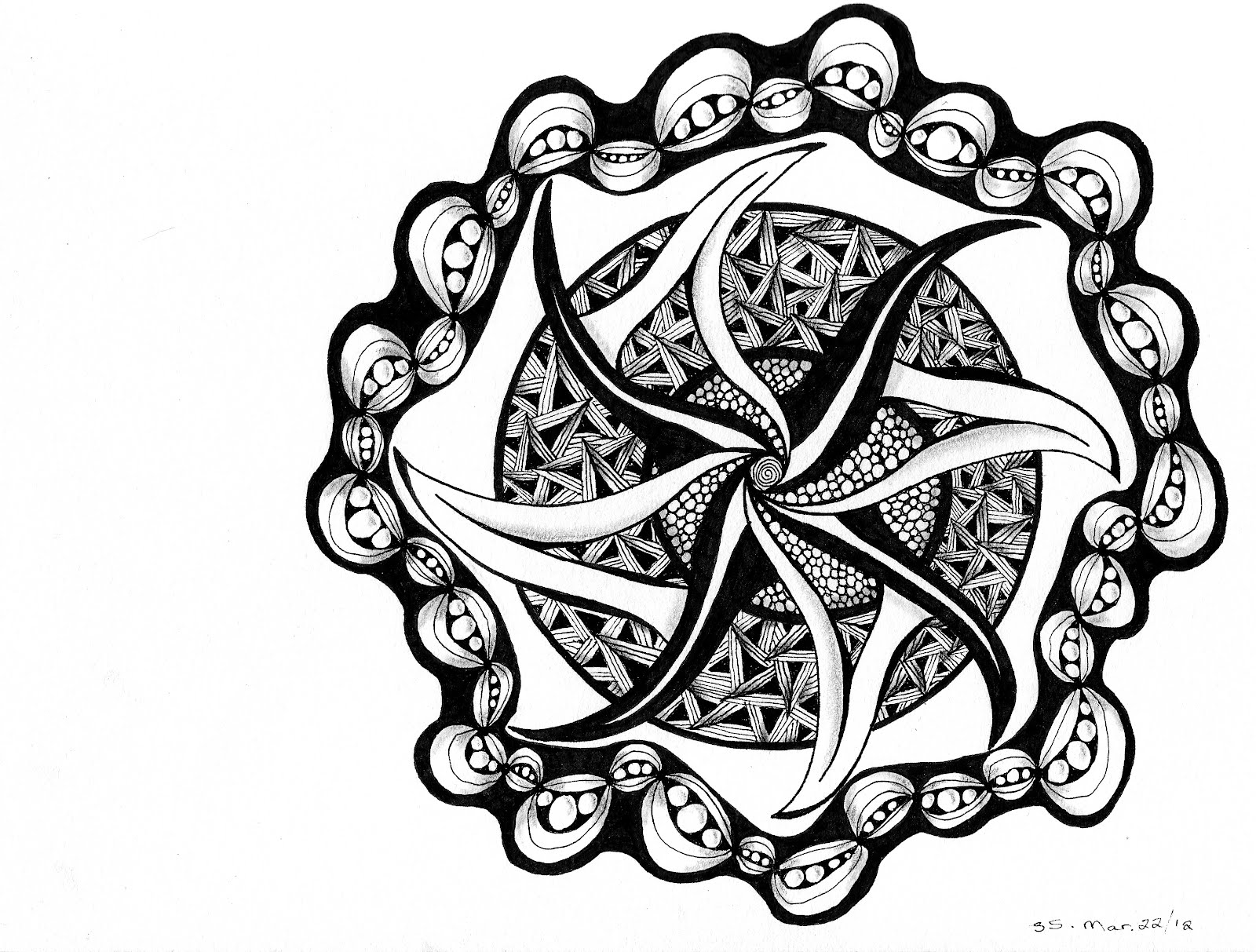 inquisitive-Sue: Zentangle Weekly Challenge #63 - Fengle