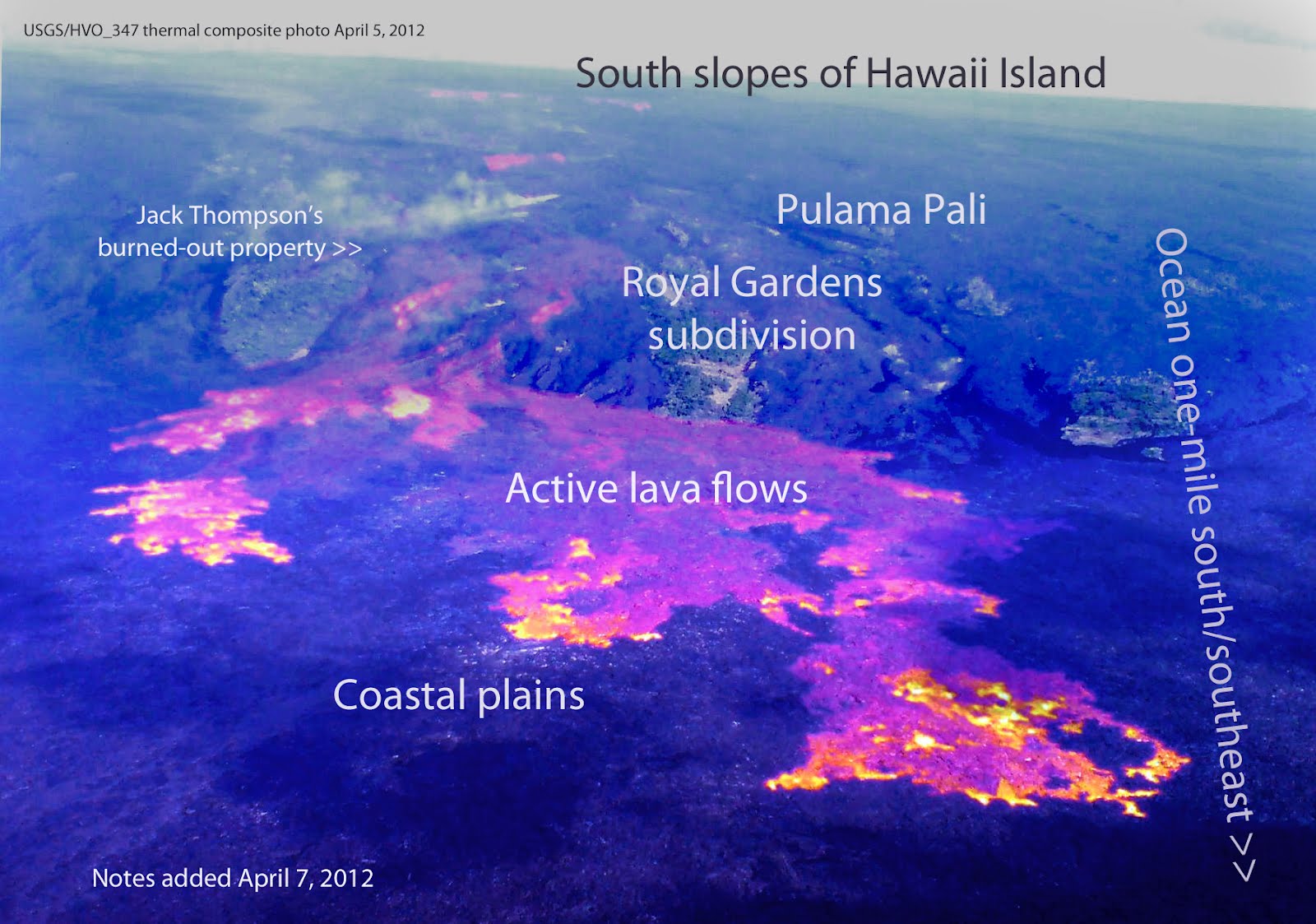 HAWAIIAN LAVA DAILY: The lava continues flowing down south slopes of ...