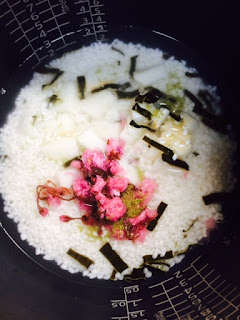 Japanese home cooking: sakura rice (cherry blossom rice)
