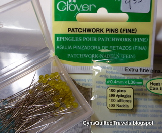 Cyn:-) 's Quilted Travels: NOTION TIME... love these thin thin pins!