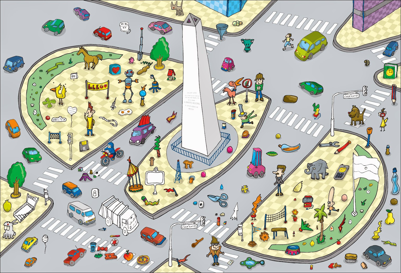 Ilustrador Alexiev Gandman: Paso a paso para ilustrar el Obelisco de ...