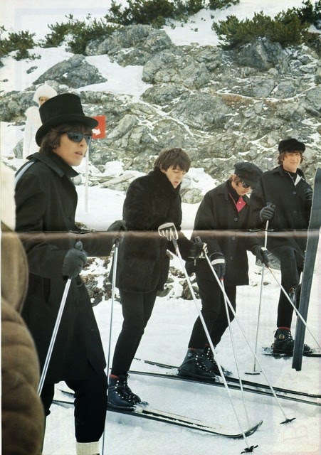 Meet the Beatles for Real: Beatles skiing