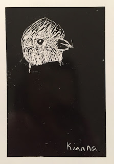 Doodlebug Dabblings: Scratch Art birds