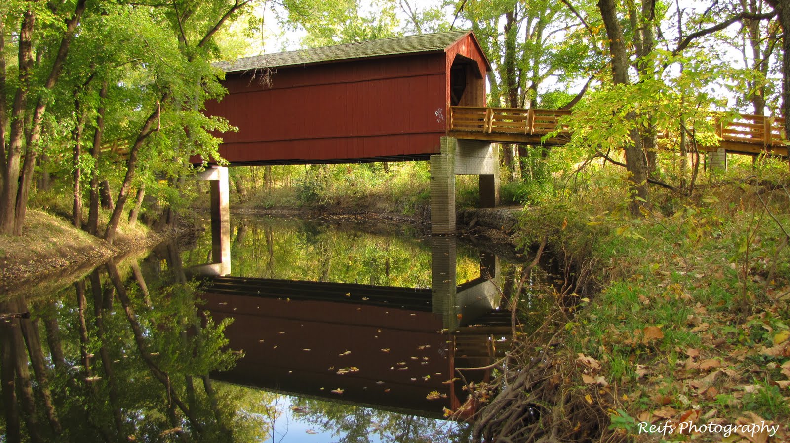 Reif photography: Glenarm Covered Bridge or Sugar Creek Covered Bridge