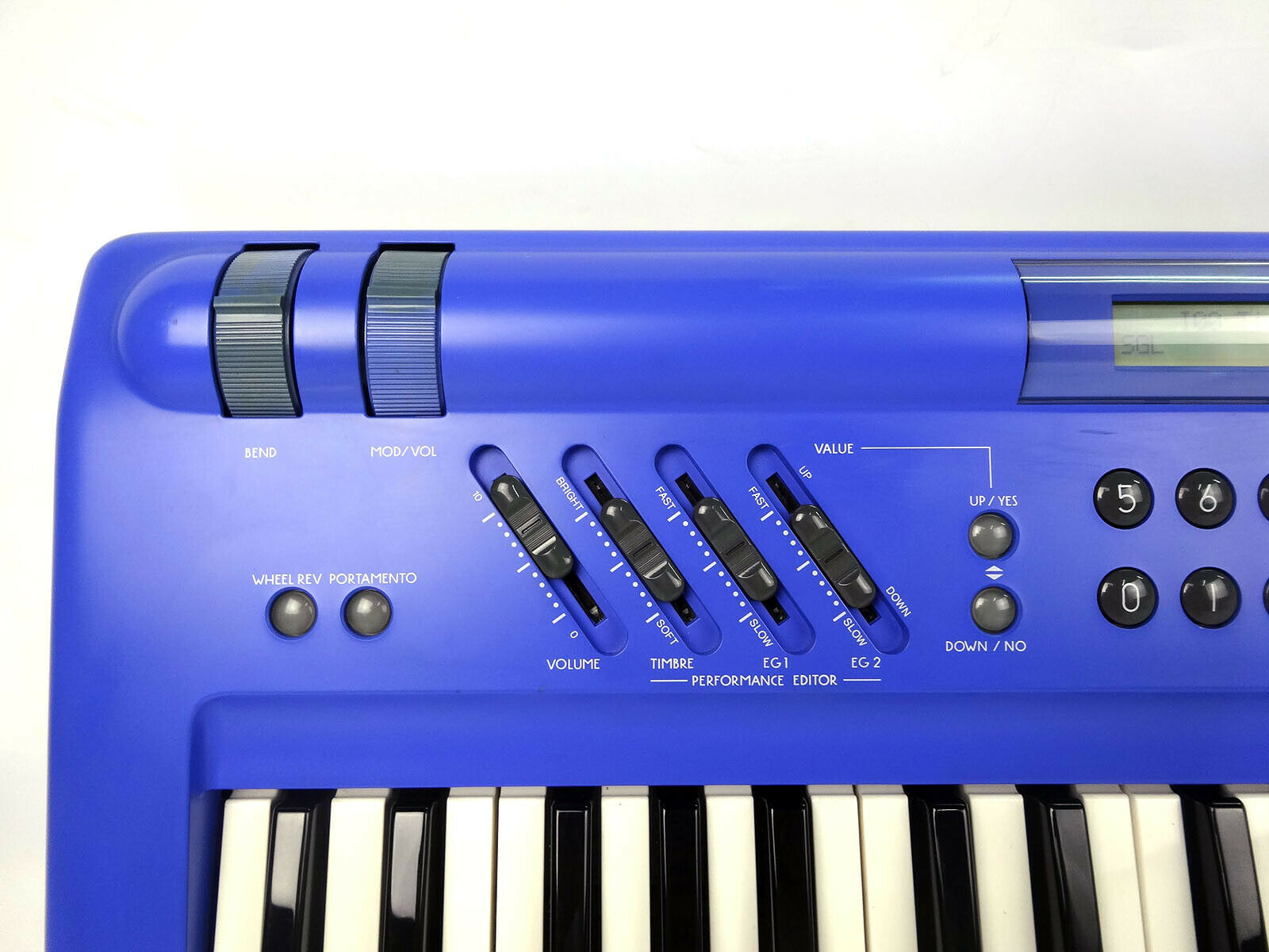 MATRIXSYNTH: Blue KORG 707 Keytar Synthesizer
