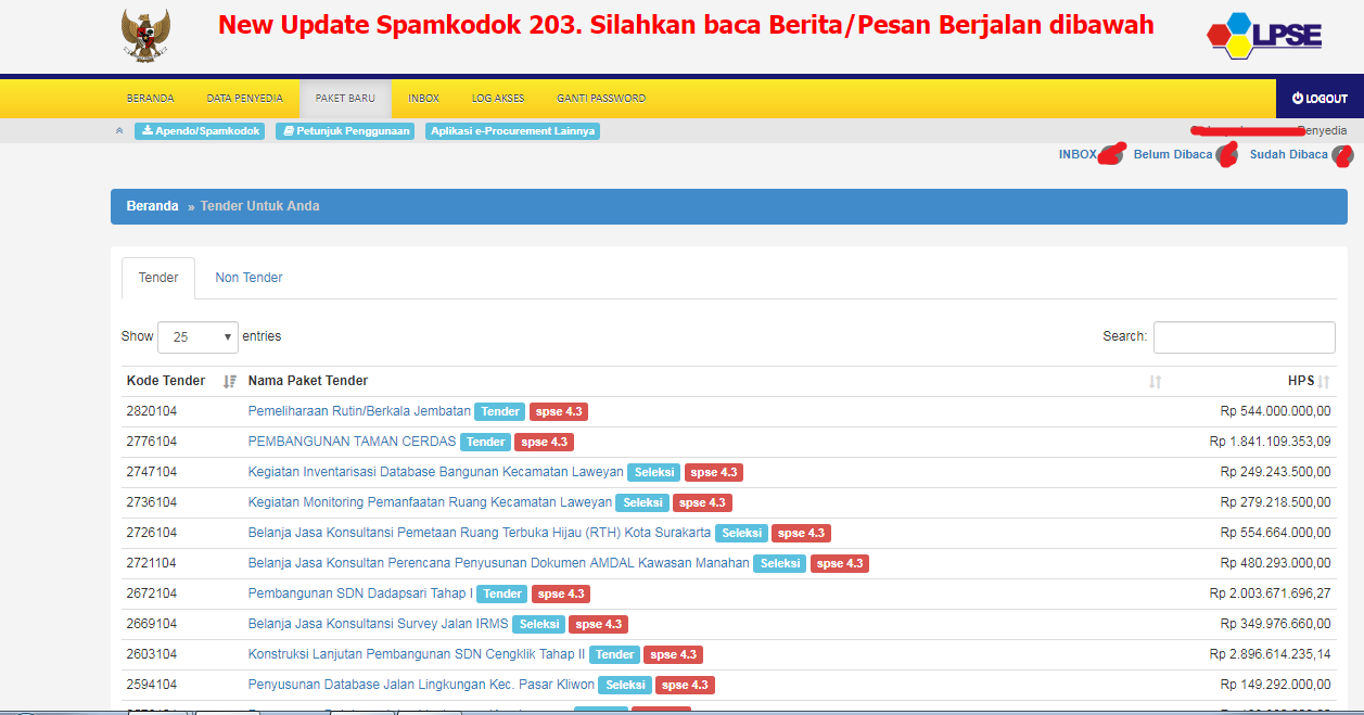 Panduan Lengkap Penggunaan SPSE v4.3-CA (LPSE) 2019 (Pendaftaran Paket ...
