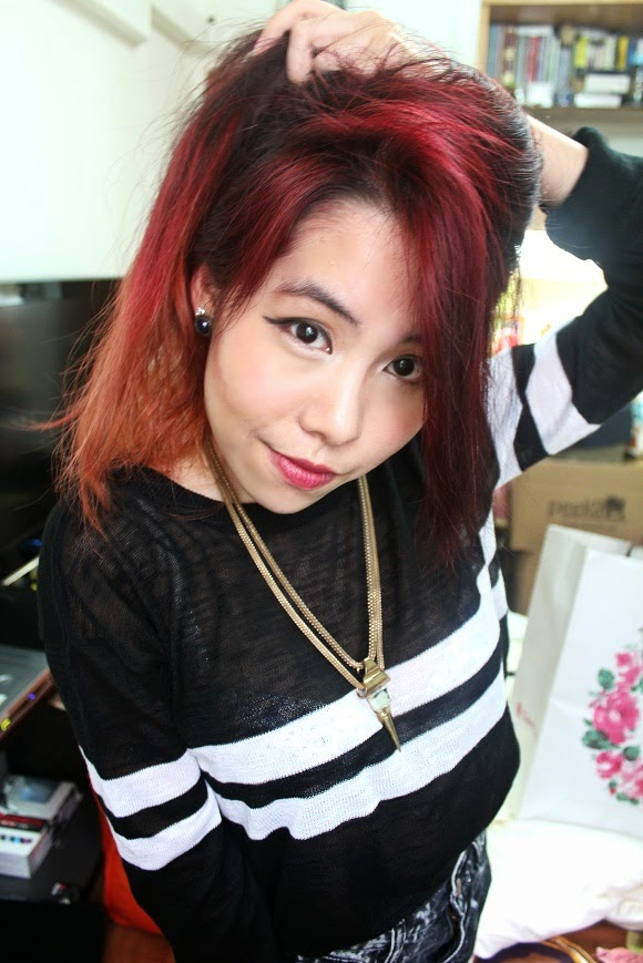 Melody: DIY: Gradient Red Hair (w/ Pastel Pink)