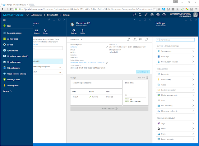Jan David Narkiewicz (Developer): Azure: Using Media Services to ...