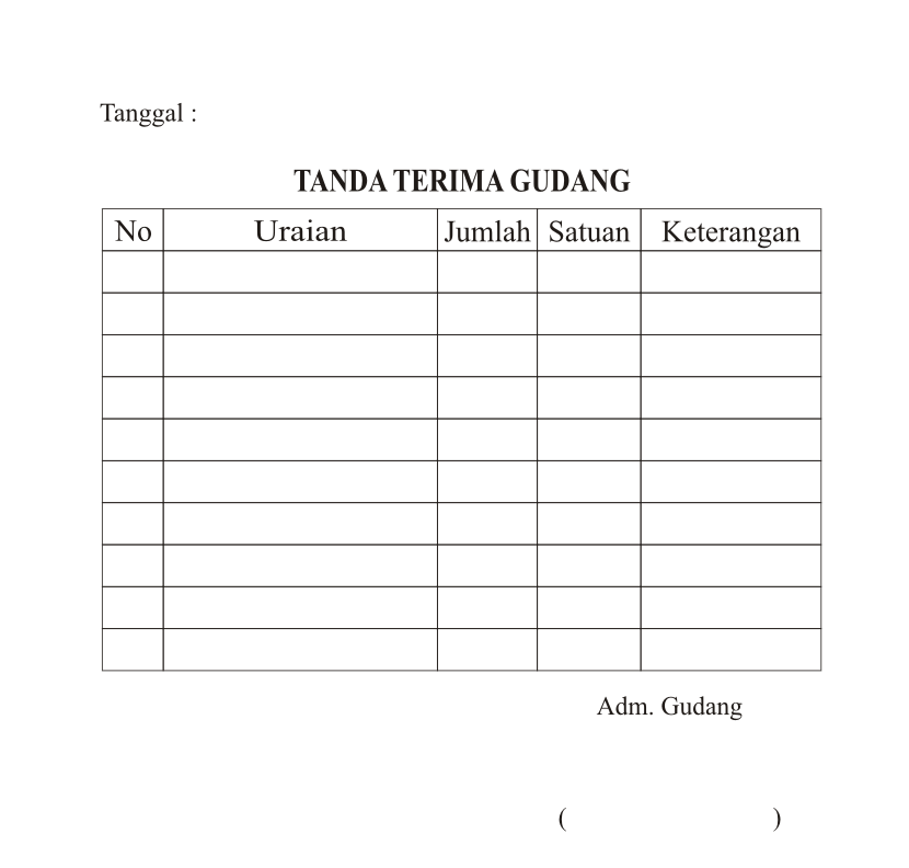 Contoh Nota Bon Kosong | Percetakan di Malang | Cetak murah dan ...
