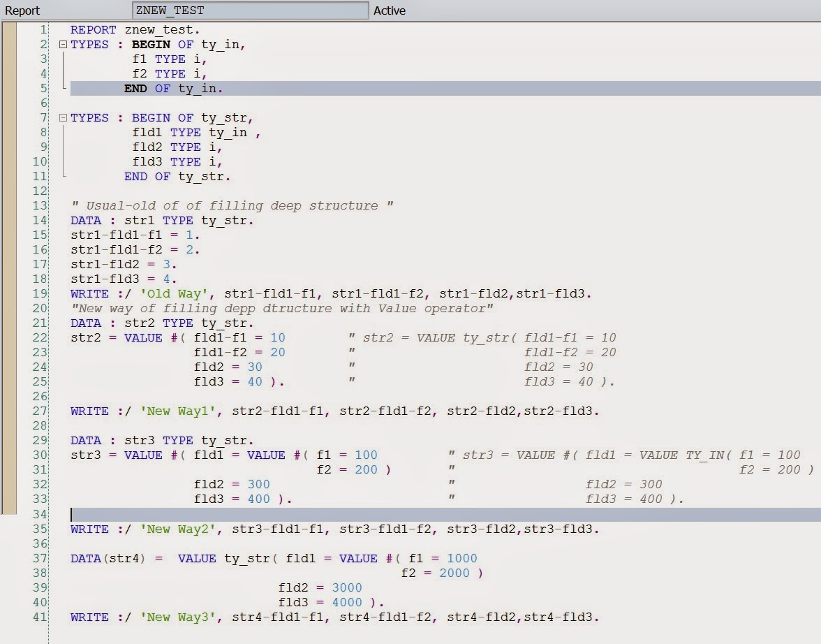 TECHSAP : VALUE - Value Operator ( Uses of Value operator to fill deep ...