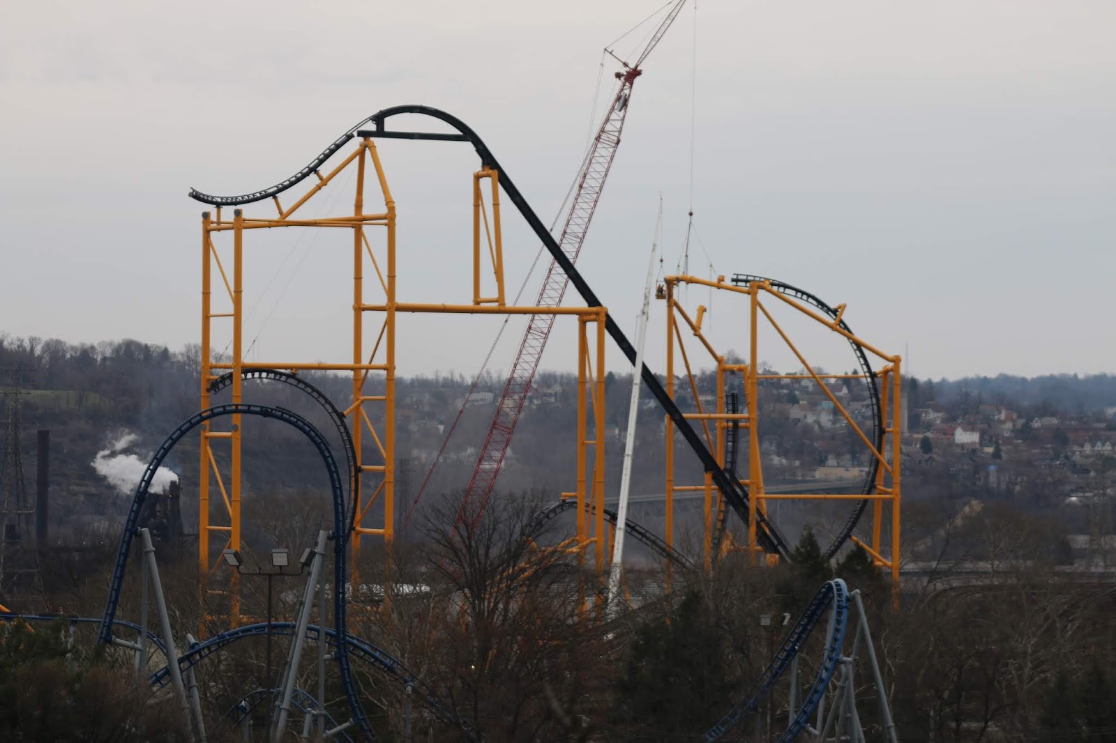 Kennywood Construction Update: Steel Curtain Coming Together | Coaster ...