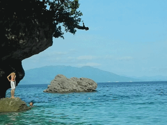 Cliff Diving at Canibad, SAMAL ISLAND ~ The Lost Hero