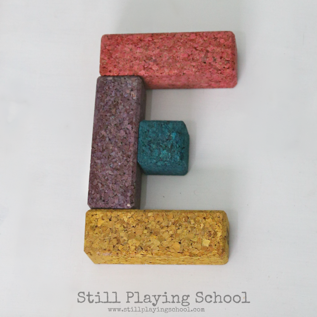 Letter Formation with KORXX Cork Building Blocks | Still Playing School