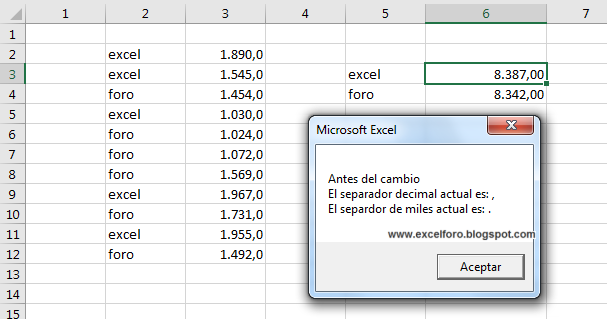 VBA: Los Separadores del Sistema en nuestras macros | EXCEL FORO: Un blog de Excel