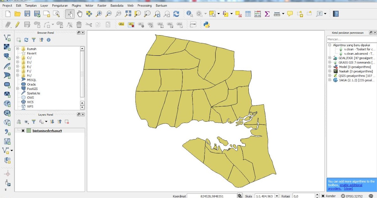 Meng-Edit Peta / SHP / Shapefile Menggunakan QGIS ~ Oddsay