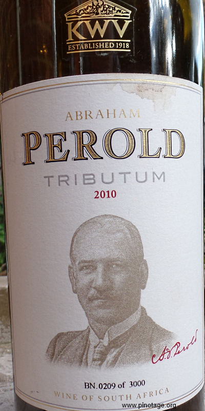 The Pinotage Club: WoTM - KWV Abraham Perold Tributum 2010