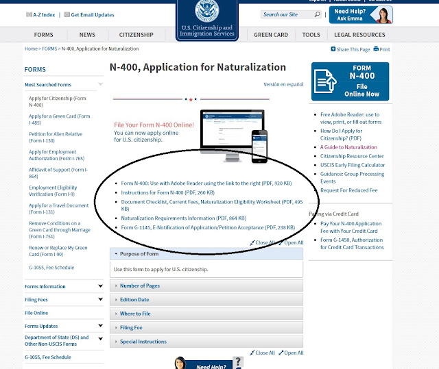 US Citizenship Process - Paperwork - Xoxo, HANNAH MICHAEL