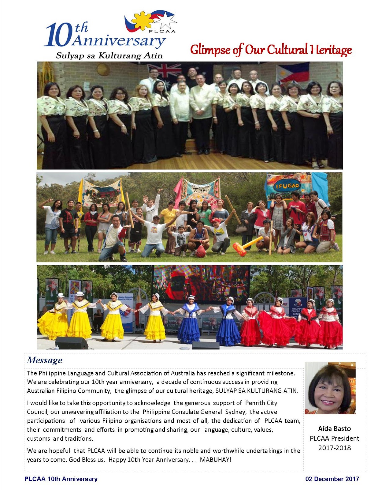 PLCAA 10th Anniversary Programme