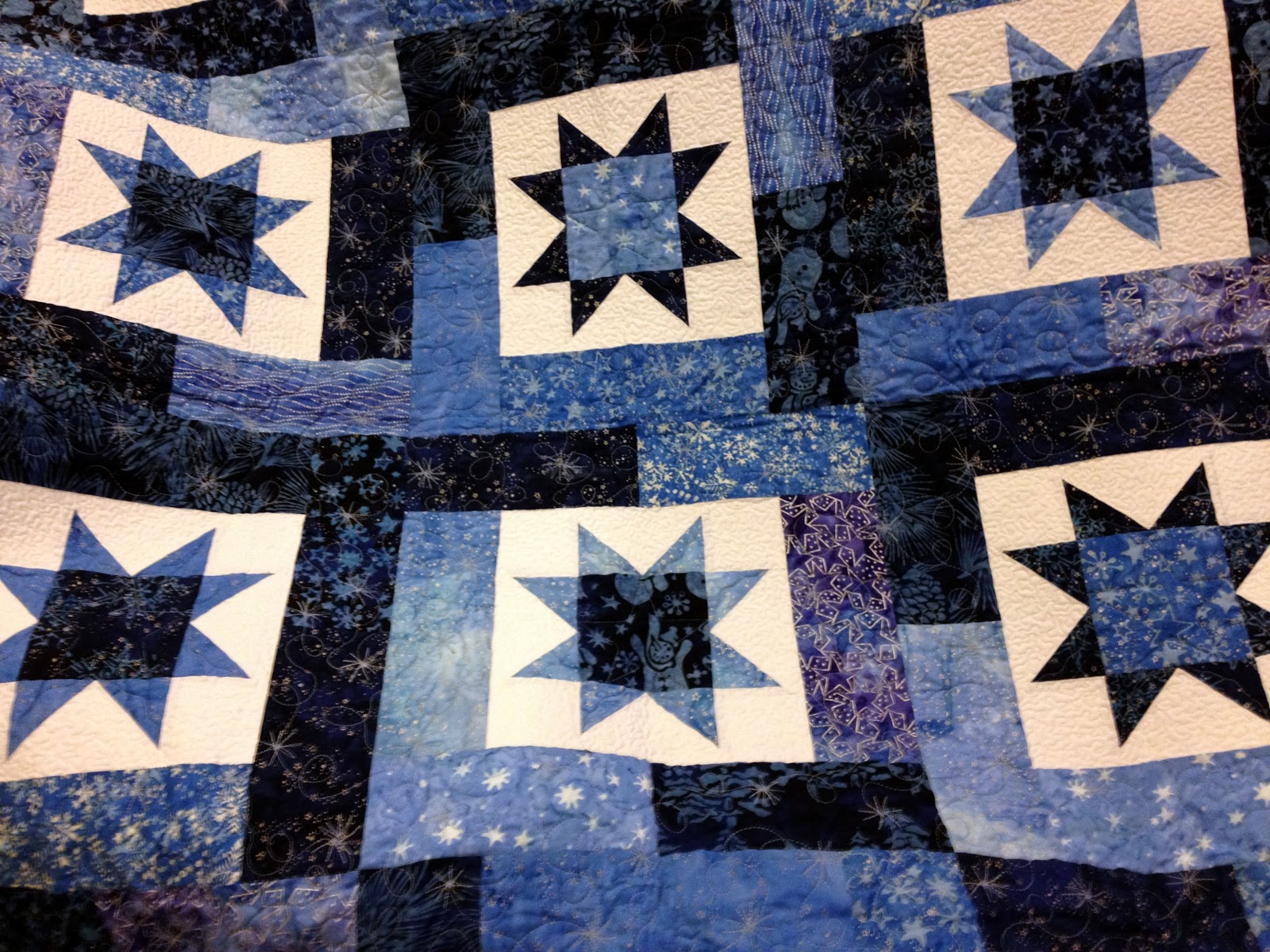 asimplelife Quilts: Snowy Stars on UFO Sunday
