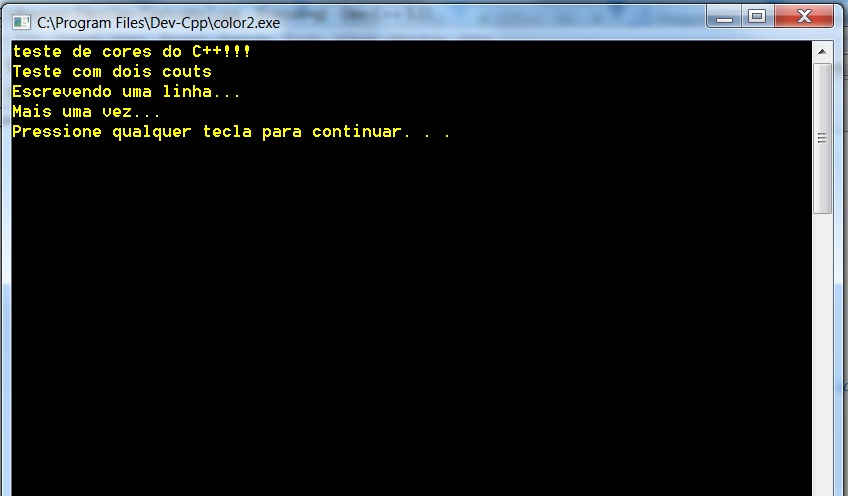 COMO MONTAR TELAS EM C++ - SYSTEM COLOR - USANDO DEV C++