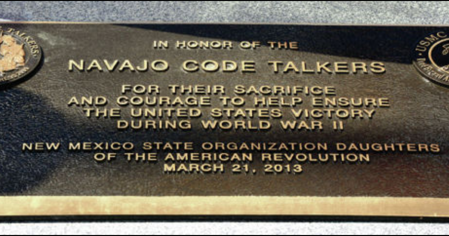 White Wolf : Navajo Code Talkers honored with a monument for their service