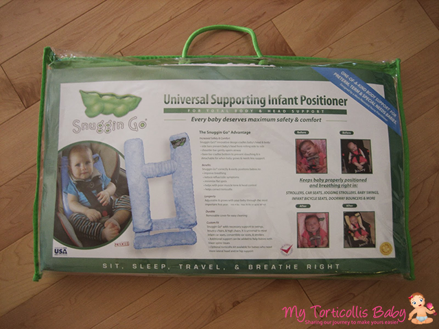 My Torticollis Baby: Snuggin Go & Torticollis Support Kit Review