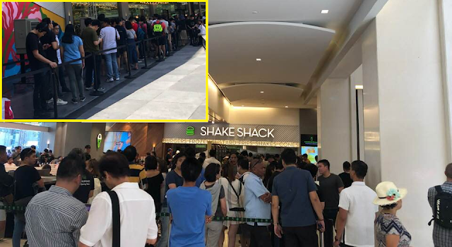 In Photos: People line up on the first Shake Shack branch at BGC ...