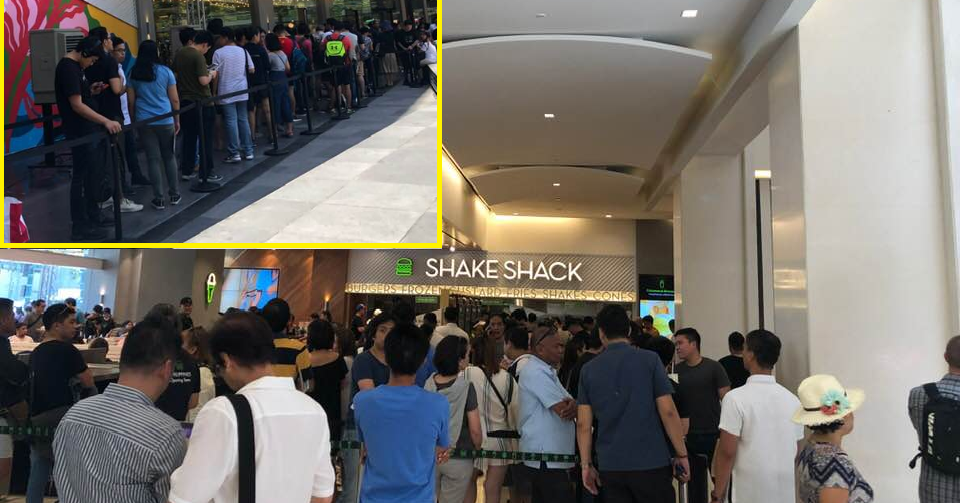 In Photos: People line up on the first Shake Shack branch at BGC ...
