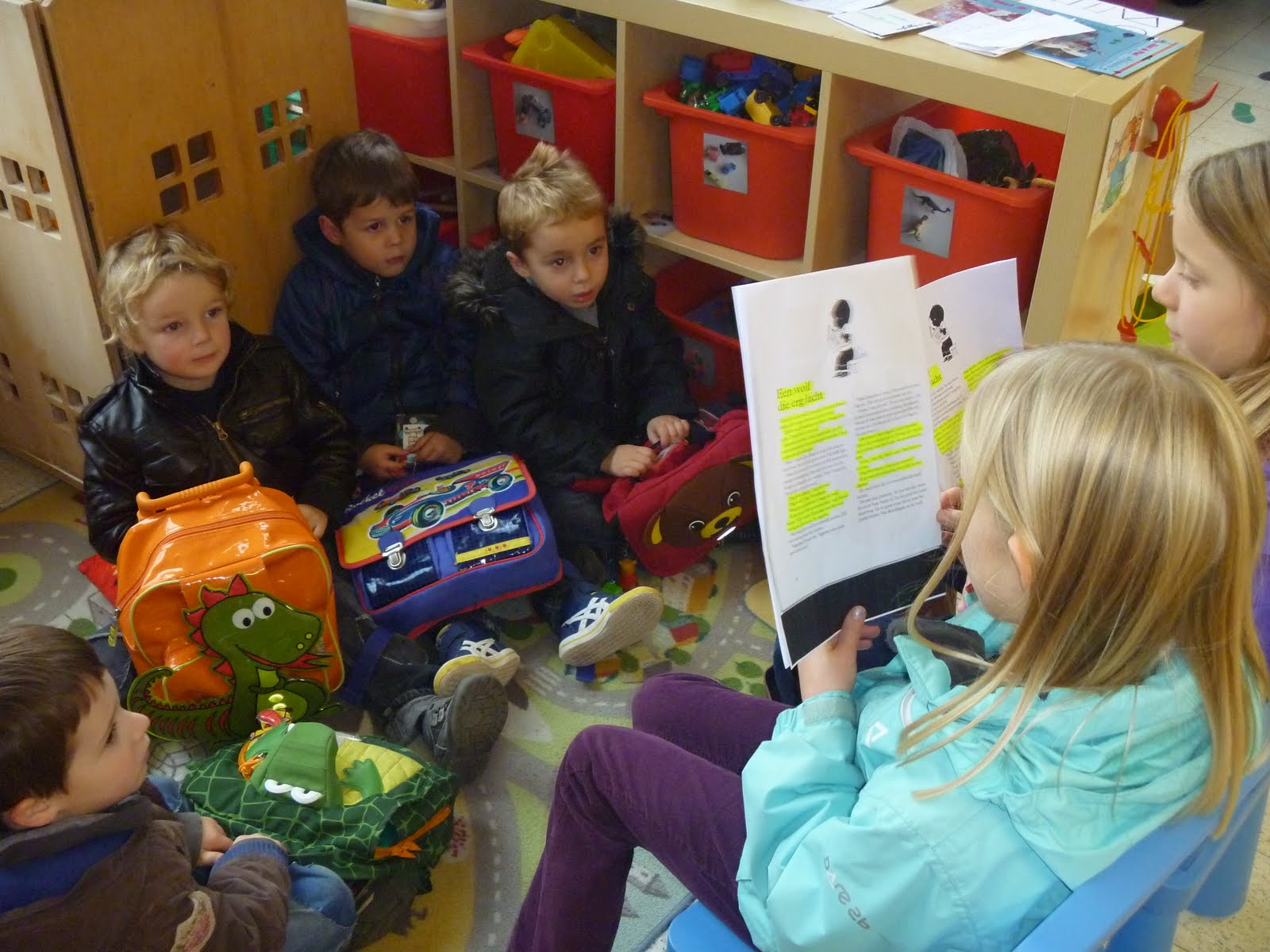 2de kleuterklas HHOH: Voorlezen ... het leukste kwartiertje van de dag!