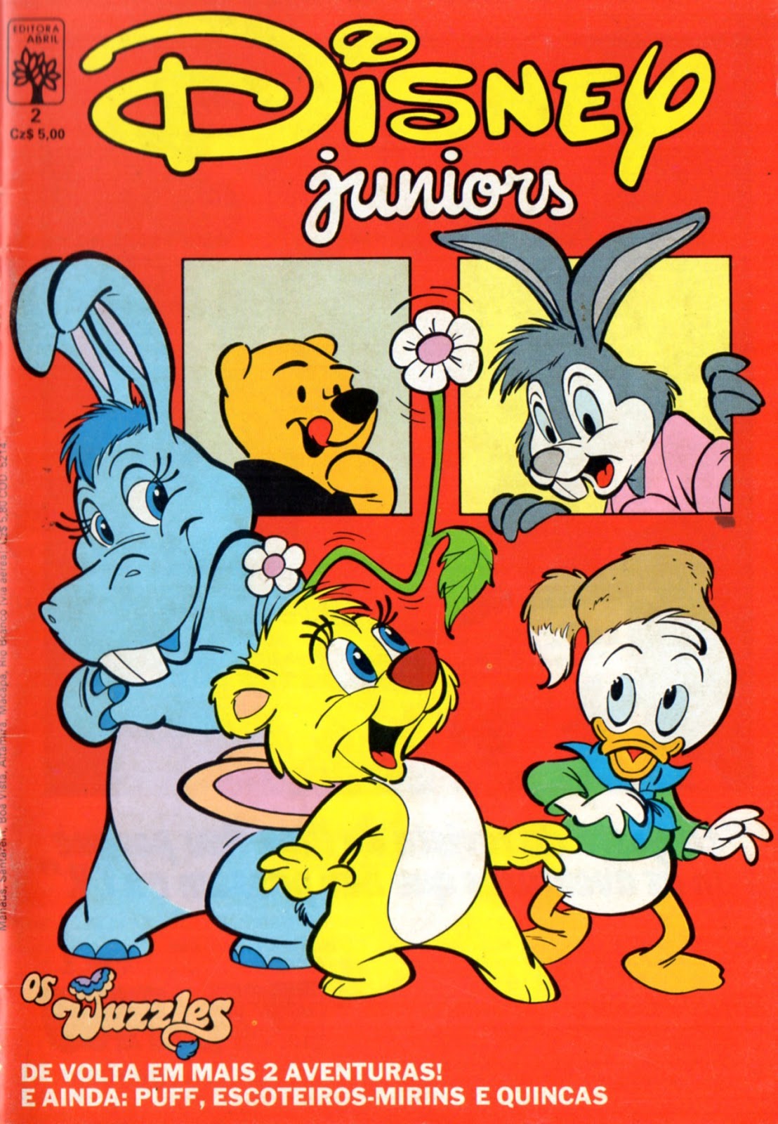 ROCK & QUADRINHOS SCANS: DISNEY JUNIORS 2(ED.ABRIL)-SETEMBRO DE 1986