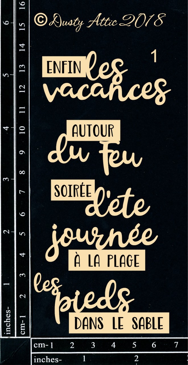 My world My life: "Journée à la plage" par Valérie pour Dusty Attic