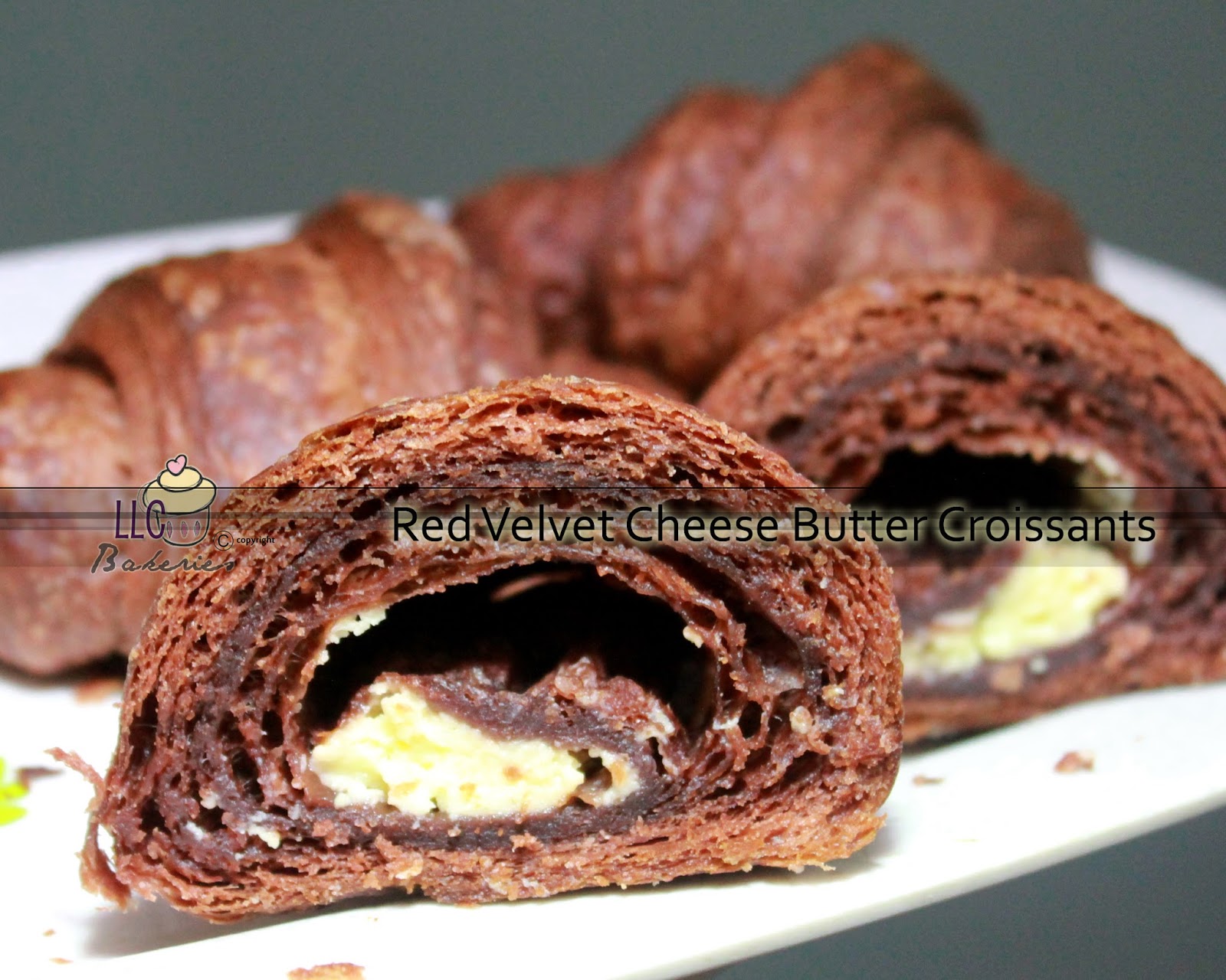 LLC Bakeries: Red Velvet Cheese Butter Croissants