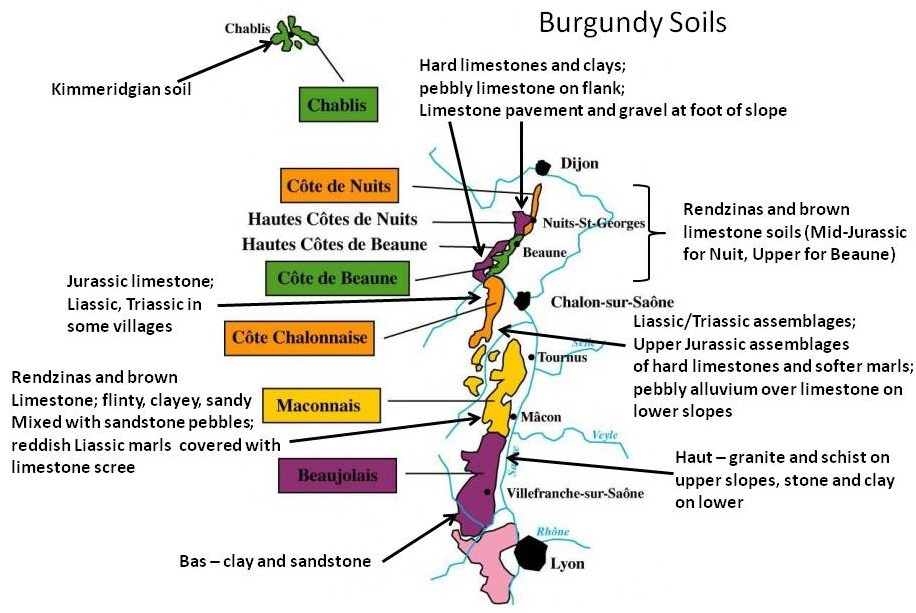 Wine -- Mise en abyme: The soils of the Burgundy wine region