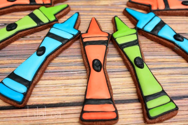 Decorated Crayon Cookies for Back-To-School