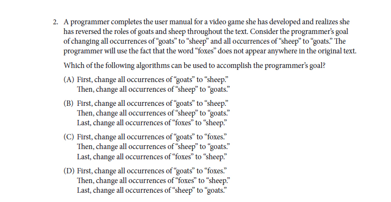 AP Computer Science Principles 2019 Sample ion 2 AP Computer AP Computer Science Principles 2019 Sample ion 2 AP Computer