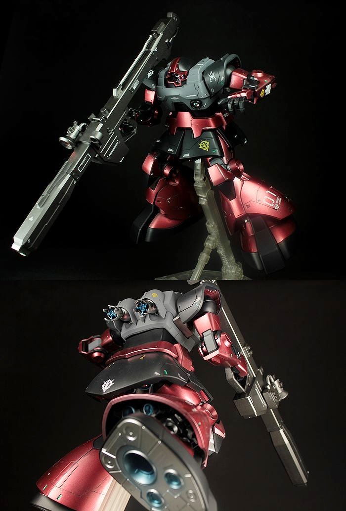 MG 1/100 Rick Dom Char Aznable Custom Metallic Painted Build