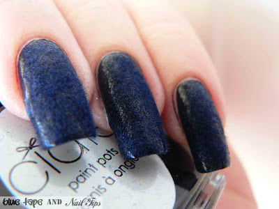 Blue Tape and Nail Tips: Ciate Velvet Manicure in Blue Suede